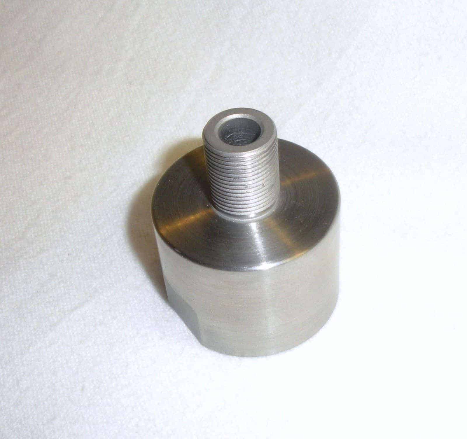 Barrel Adaptor .920" to 1/2" UNF Stainless - Peter J Starley Kft