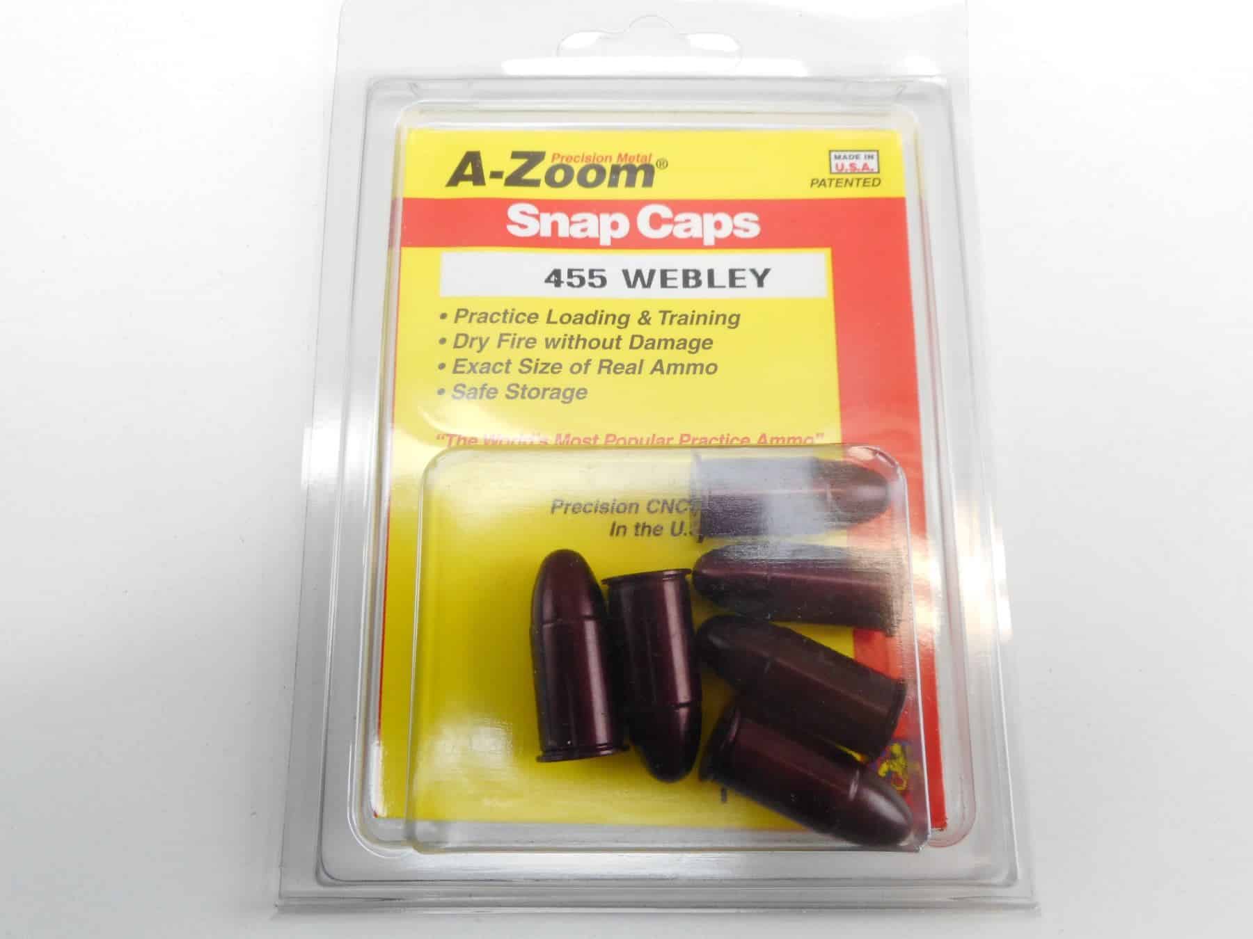 A-ZOOM 455 WEBLEY SNAP CAPS 6/PACK - Peter J Starley Kft
