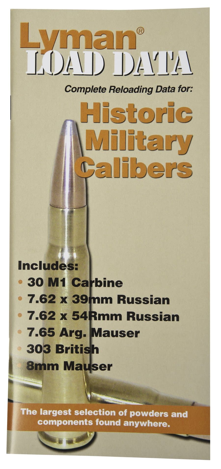 Lyman Load Data - Historic Military Calibers - Peter J Starley Kft